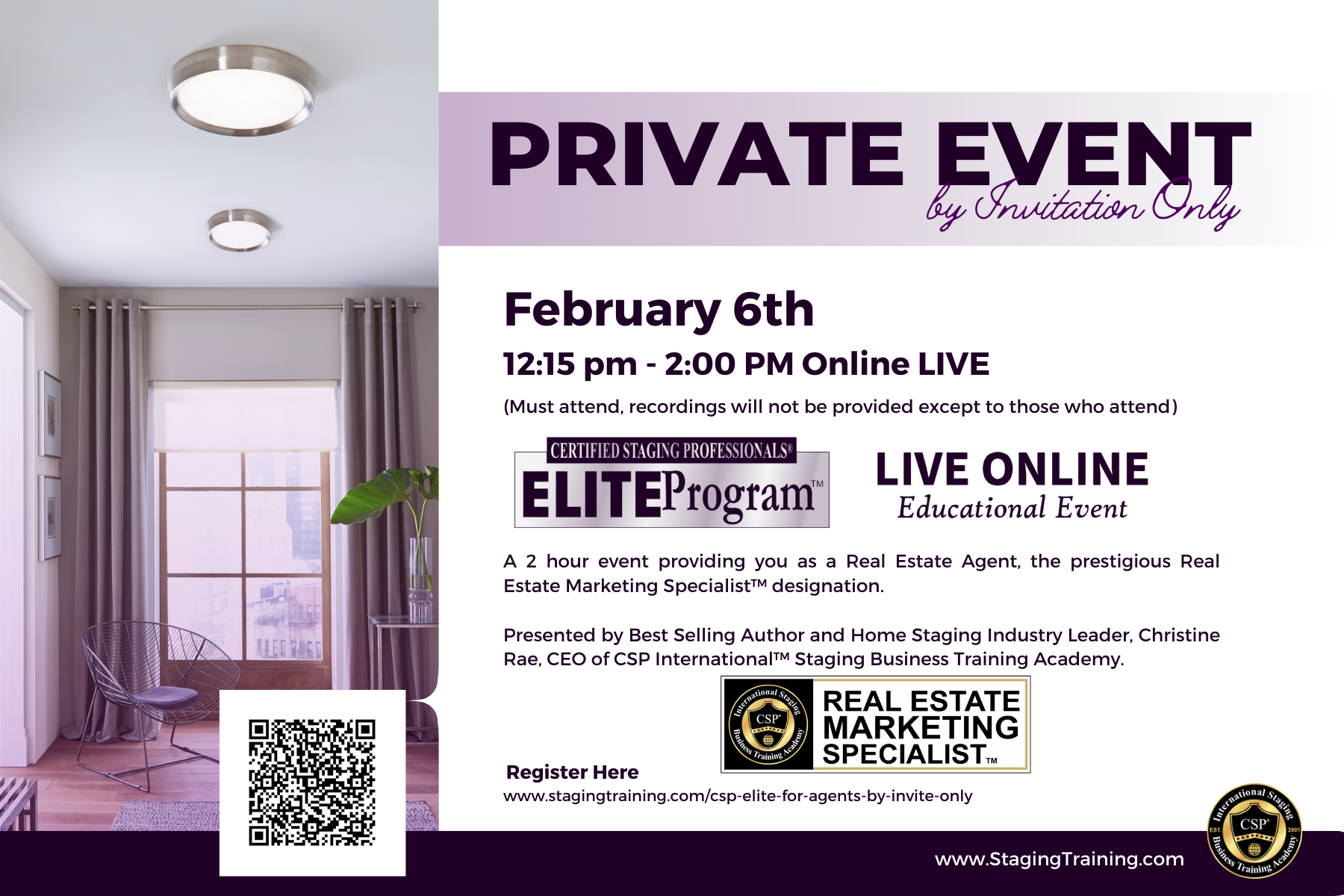 CSP Elite™ By Invite Only for Real Estate Agents | CSP Int'l Certified ...